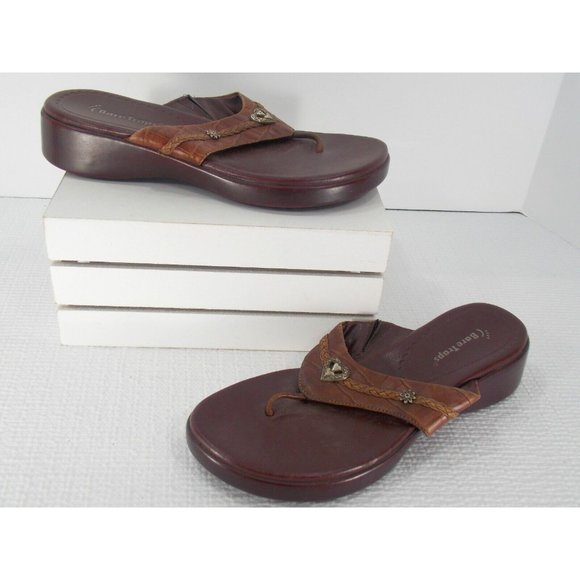 BareTraps | Shoes | Bare Traps Cella Thong Sandals Womens 75 Brown ...